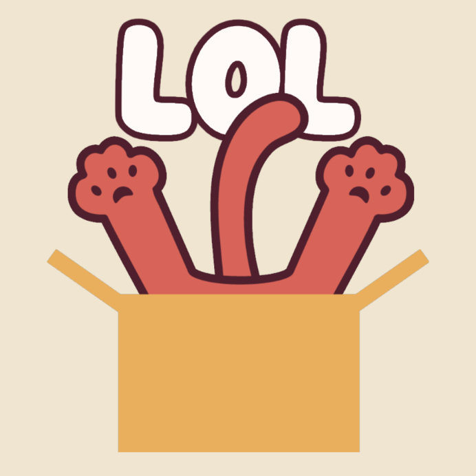 Placeit - Twitch Emote Creator Featuring a Funny Cat in a Box