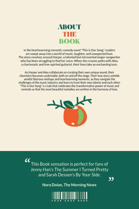 Placeit - Back Book Cover Creator for a Synopsis Text with an ...