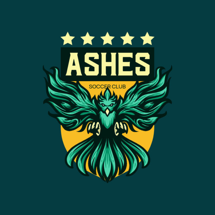 Placeit - Soccer Club Logo Creator Featuring a Striking Bird Graphic