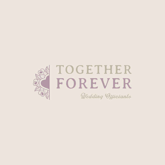 Placeit - Wedding Officiant Logo Generator with Flower Illustrations