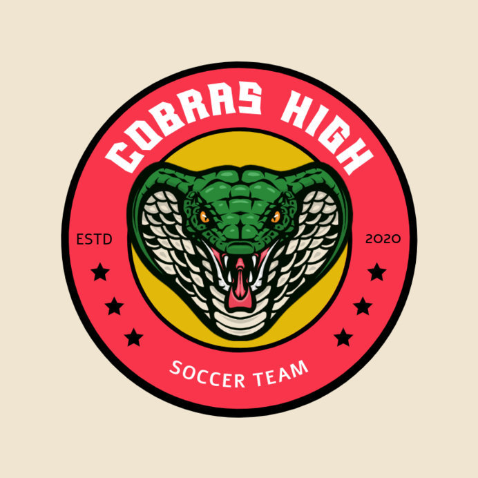Placeit - Logo Creator for a Soccer Team with a Cobra Illustration
