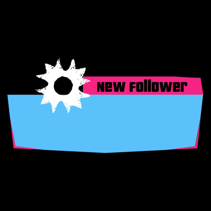 Placeit - Twitch Alert Creator for a New Follower With GTA-Inspired Theme