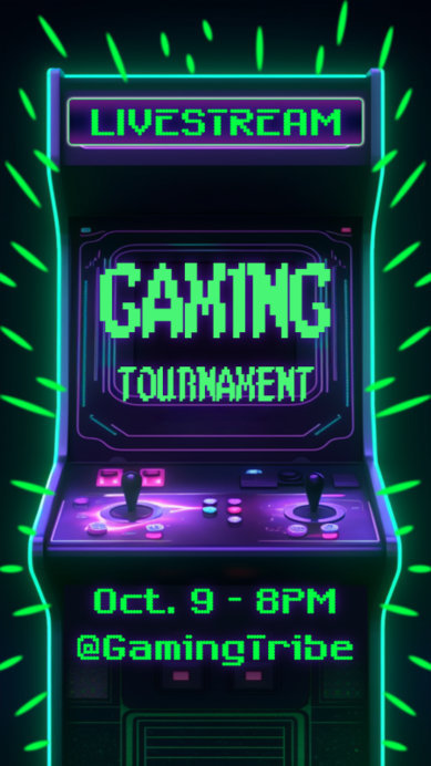 Placeit - Livestream Instagram Story Generator for a Gaming Event With ...