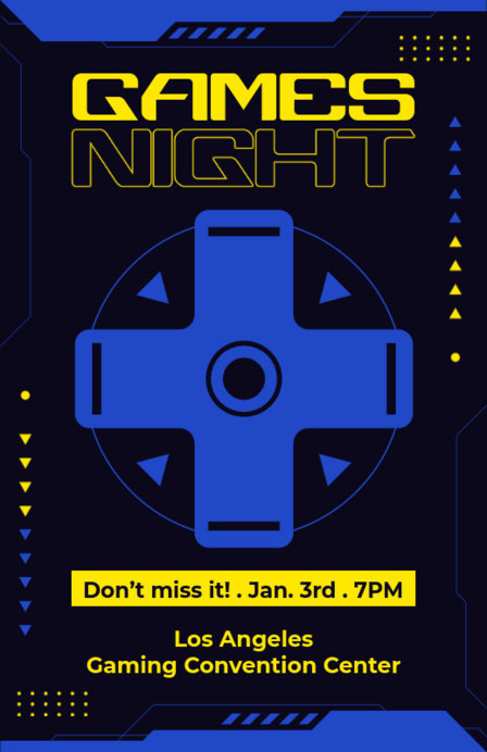 Placeit - Online Flyer Creator to Promote a Gaming Night Tournament