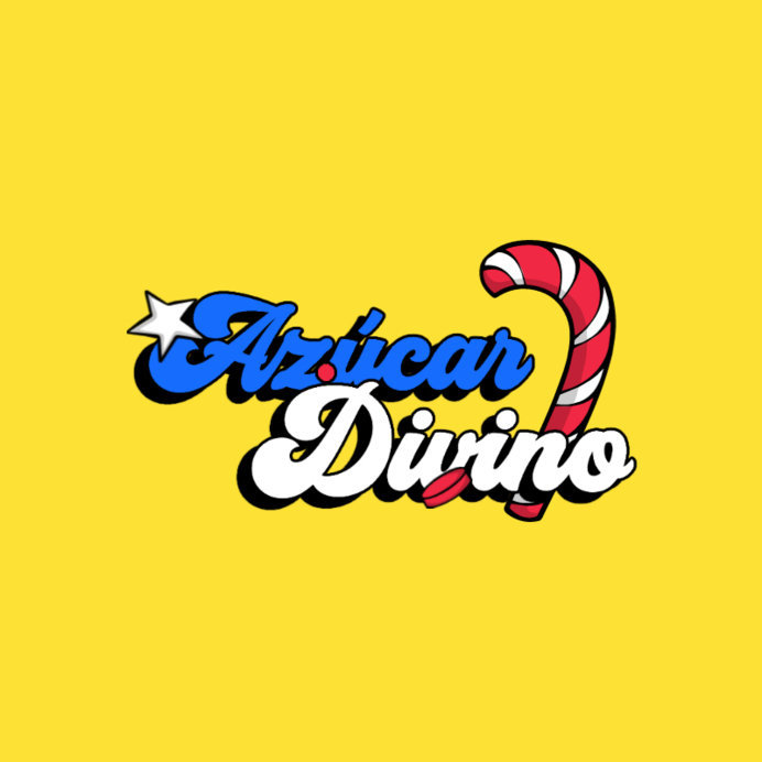 Placeit - Candy Shop Logo Template Featuring a Caramel Cane Graphic