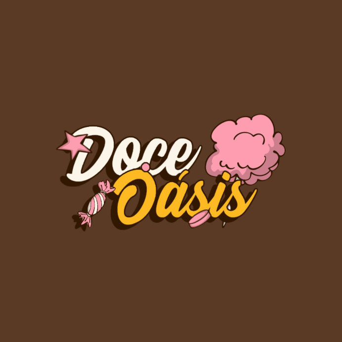 Placeit - Logo Generator for a Sweat Treats Shop Featuring Candy Graphics