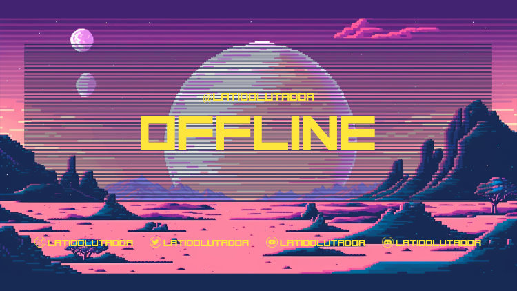 Placeit - Twitch Offline Banner Template for Gamers Featuring an 8-Bit ...
