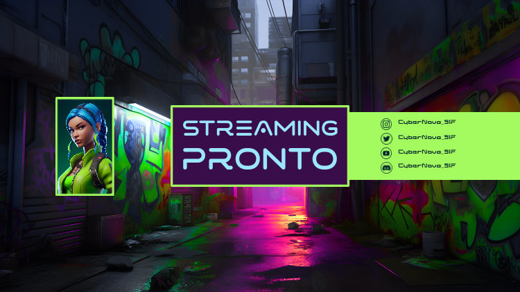 Placeit - Cyberpunk-Themed Twitch Offline Banner Generator Inspired by ...