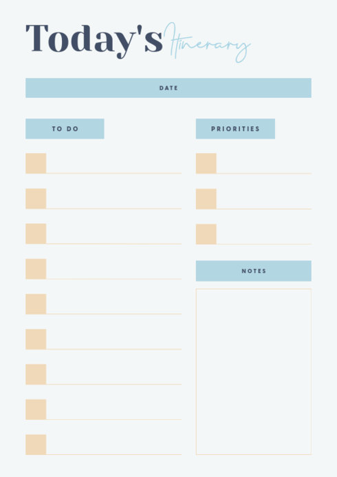 Placeit - Planner Design Maker Featuring a To-Do List for Daily Activities