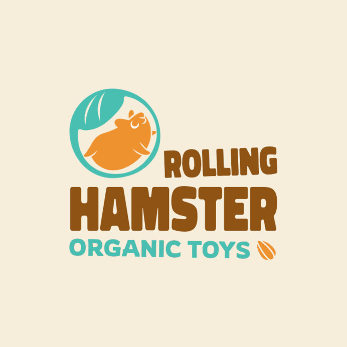 Placeit - Pet Store Logo Maker Featuring an Illustrated Hamster