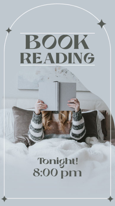 Placeit - Instagram Story Maker for a Book Reading Night Event