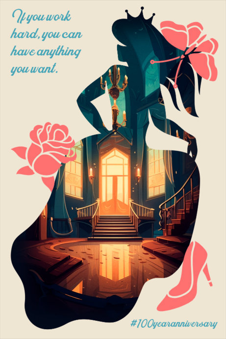 Placeit - Art Print Maker Featuring a Disney Princess-Inspired Theme