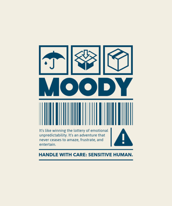 Placeit - T-Shirt Design Template With a Warning Message and a Label ...