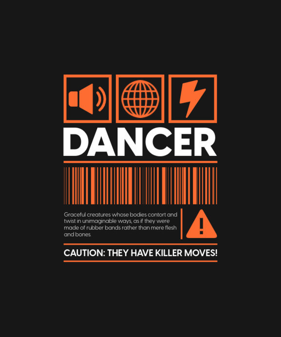 Placeit - Label-Styled T-Shirt Design Maker for Dancing Enthusiasts