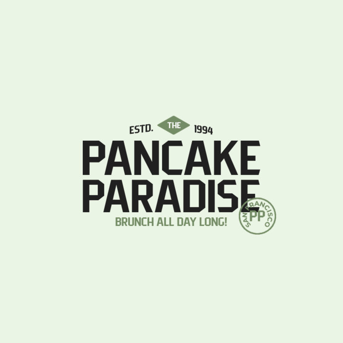 Placeit - Brunch Restaurant Logo Creator with a Stamp Graphic