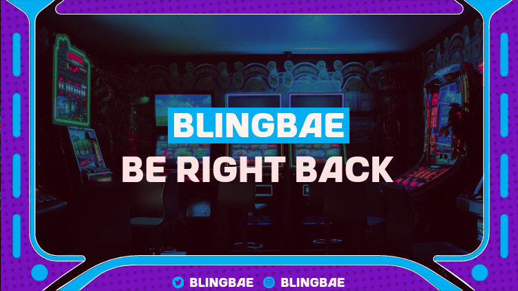 Placeit - Y2K Twitch Screen Template With a Be-Right-Back Message