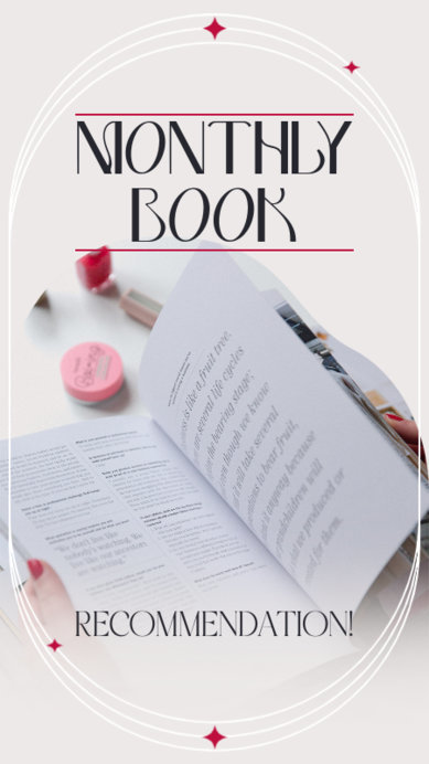 Placeit - Instagram Story Template to Promote a Monthly Book Recommendation