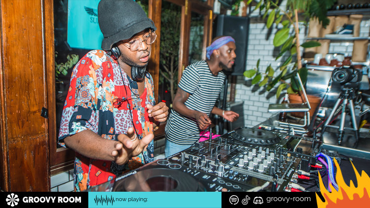 Placeit - Twitch Overlay Template for a Groovy Music Stream Channel