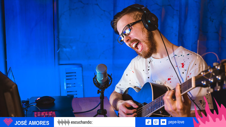 Placeit - Colorful Twitch Overlay Creator Featuring a Passionate Singer ...