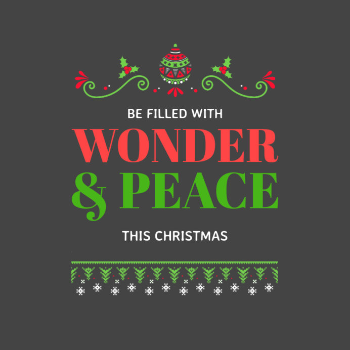 Placeit - Social Media Post Template with Holiday Ornaments