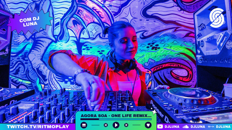 Placeit - Twitch Overlay Template Featuring a Neon-Themed Aesthetic for ...