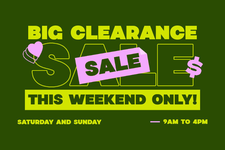 Placeit - Yard Sign Creator for a Clearance Sale Featuring a Heart Icon