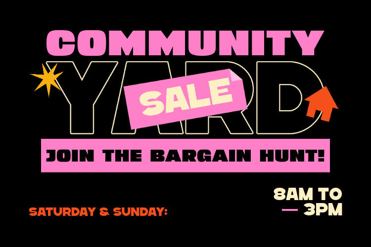 Placeit - Yard Sign Template Featuring a House Icon for a Community Sale