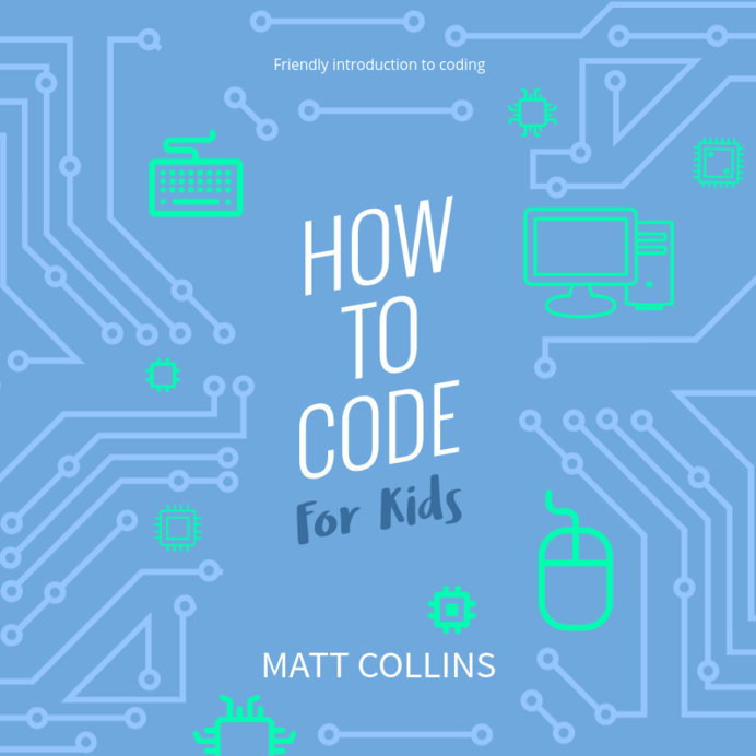 Placeit - Coding for Kids Book Cover Template