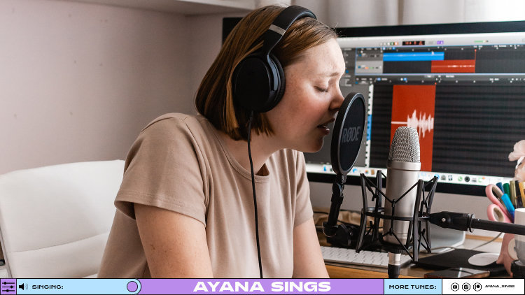 Placeit - Twitch Overlay Design Maker for a Female Solo Singer's Channel