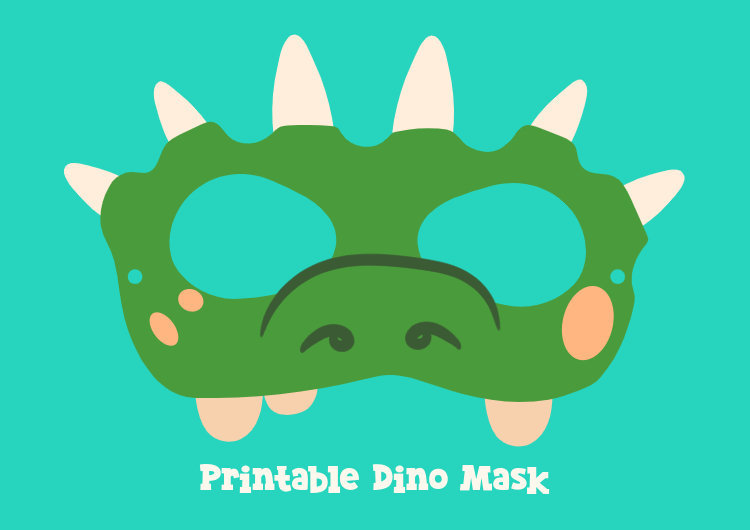 Placeit - Printable Mask Creator for a Dinosaur-Themed Kid's Party