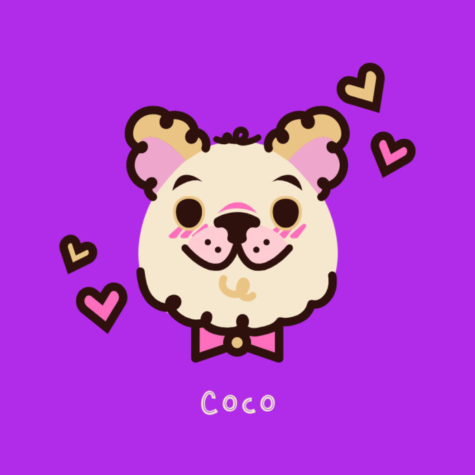 Placeit - Illustrated Avatar Generator Featuring a Dog Graphic With ...