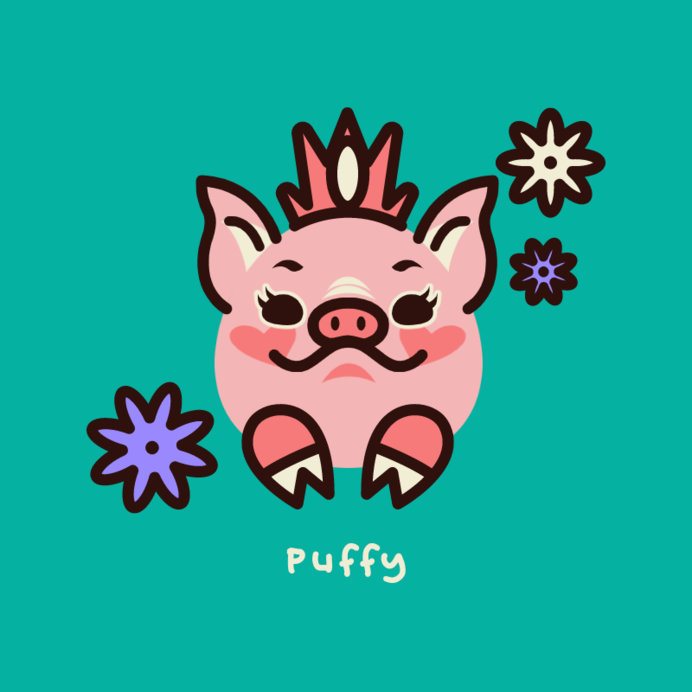 Placeit - Online Avatar Template Featuring a Pig Graphic