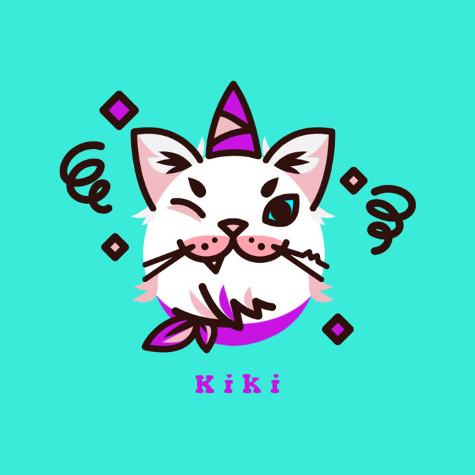 Placeit - Pet-Themed Avatar Creator With a Party Cat Graphic