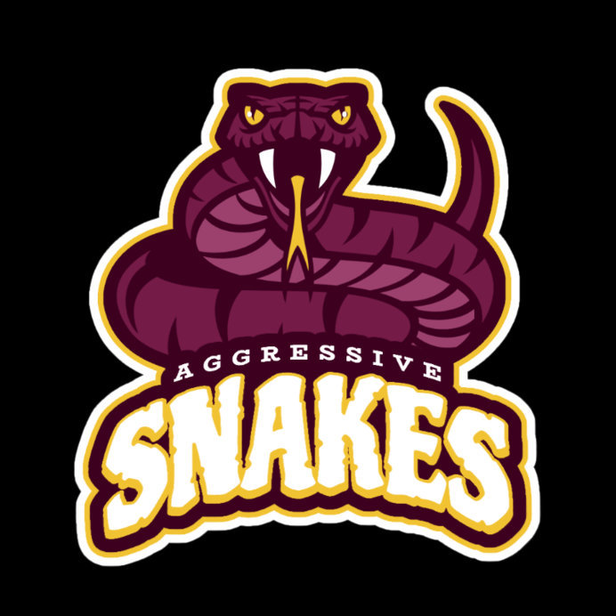 Placeit - Sports Logo Maker with Snake Art