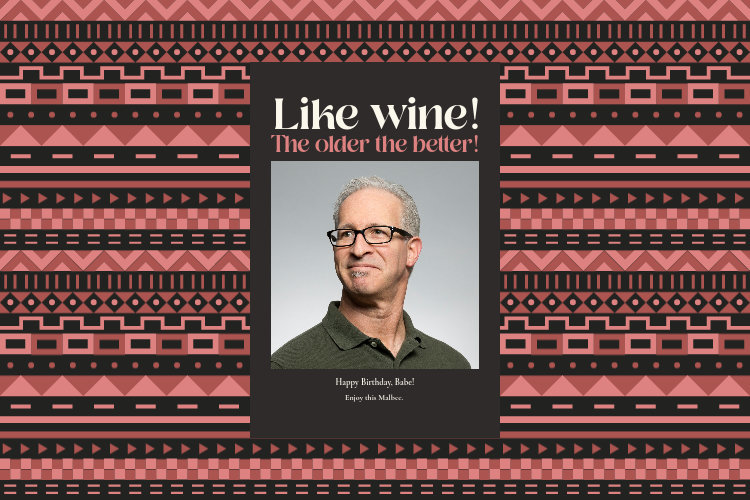 Placeit - Wine Label Maker with a Picture for a Birthday Celebration