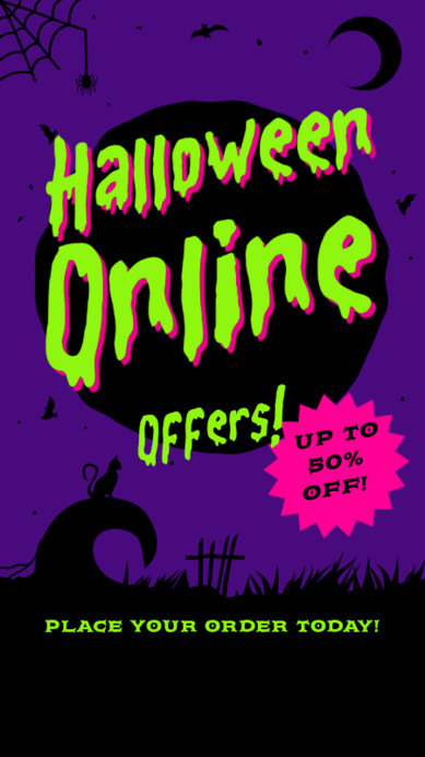 Placeit - Instagram Story Maker with Spooky Illustrations to Promote ...