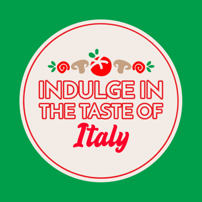 Placeit - Sticker Design Maker for an Italian Food Place