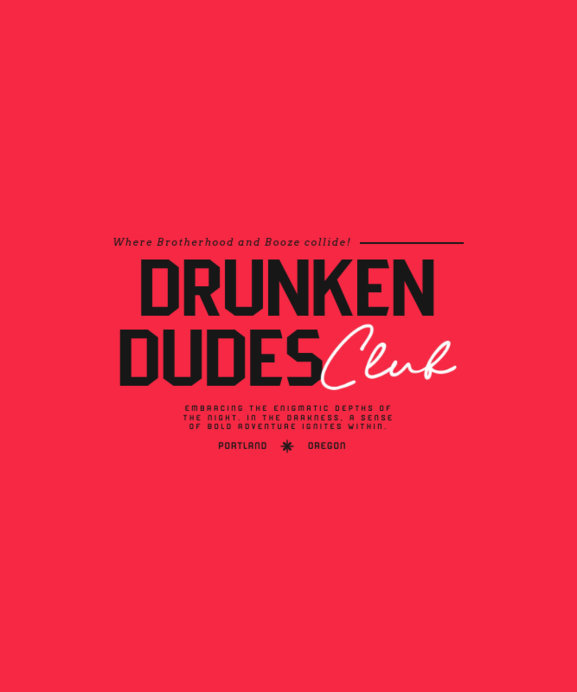 Placeit - Retro T-Shirt Design Maker for a Men's Drinking Club