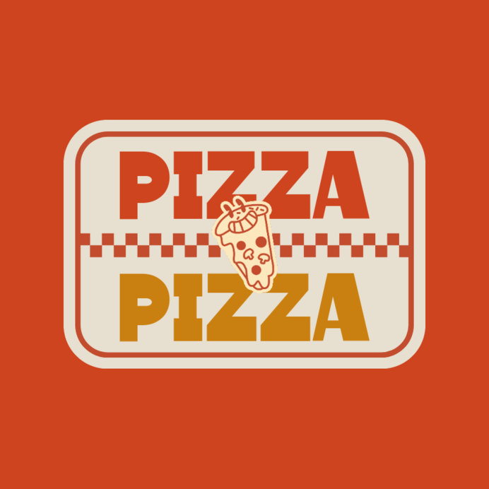 Placeit - Sticker Design Template for a Pizza Restaurant