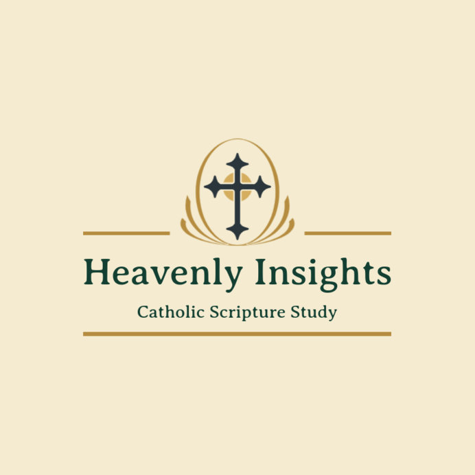 Placeit - Catholic Scripture Study Group Logo Maker with a Cross Graphic