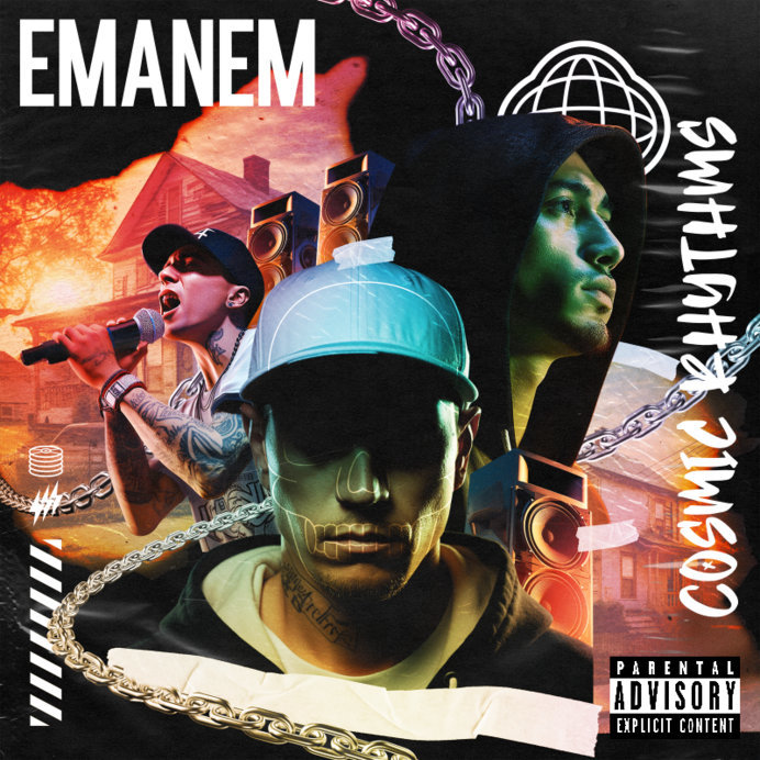 Placeit - Album Cover Maker for a Rap Musician Inspired by Eminem