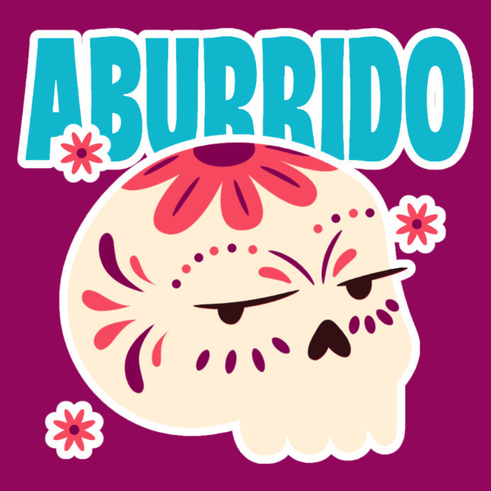 Placeit - Twitch Emote Creator With a Bored Skull Graphic