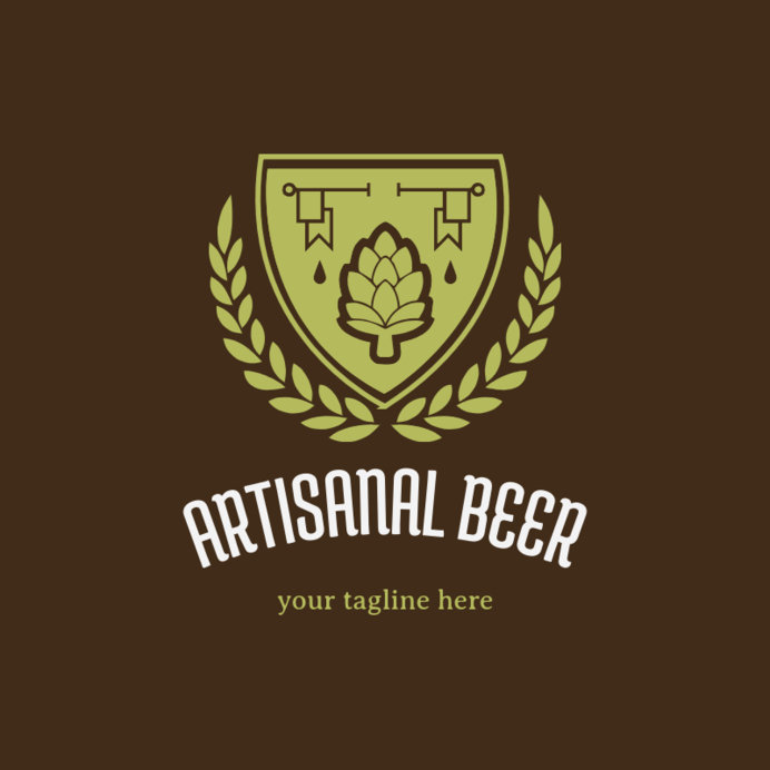 Placeit - Craft Beer Logo Maker with Shields Symbols