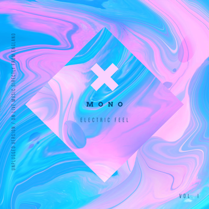 Placeit - Electronic Music Album Cover Maker with Holographic Background