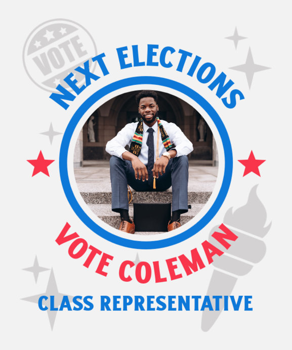 Placeit - Election-Themed T-Shirt Design Maker to Vote for Class ...