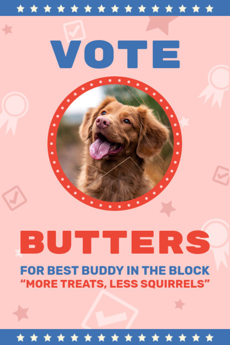 Placeit - Poster Design Creator to Vote for a Cute Dog in an Electoral ...