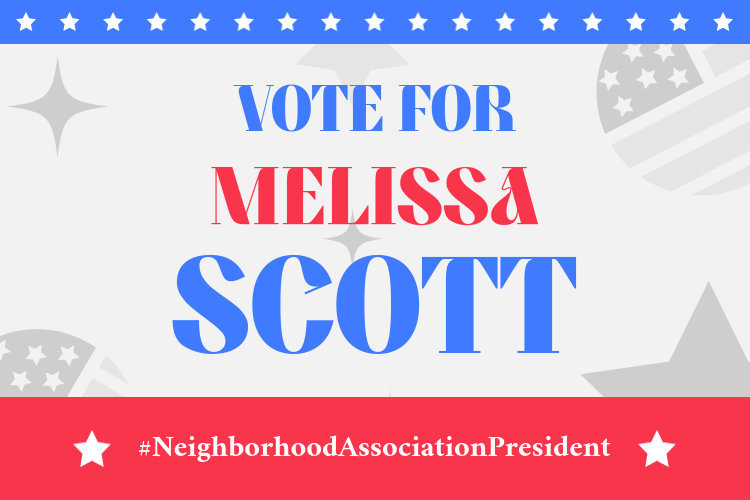Placeit - Yard Sign Template to Vote for Neighborhood Association President