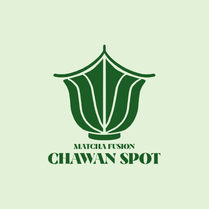 Placeit - Tea-Themed Logo Creator for a Matcha House Brand