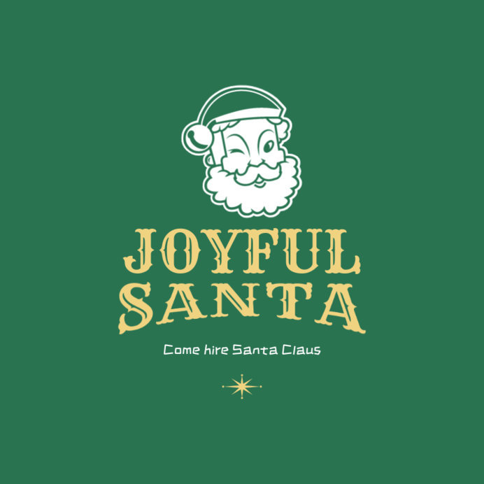 Placeit - Online Logo Maker for a Hire a Santa Claus Agency