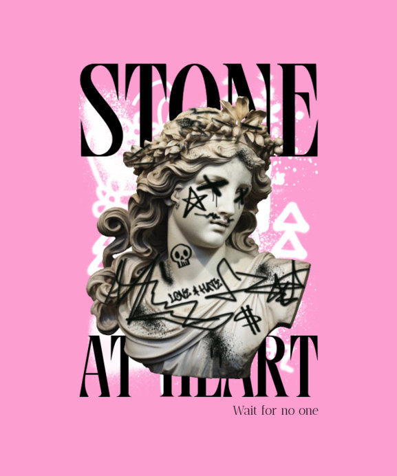 Placeit - T-Shirt Design Creator Featuring a Statue Bust Illustration ...